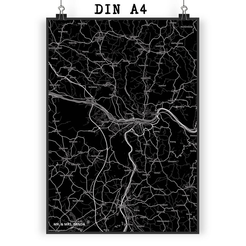 Mr And Mrs Panda Poster Din A4 Passau Geschenk Ort Posterdruck