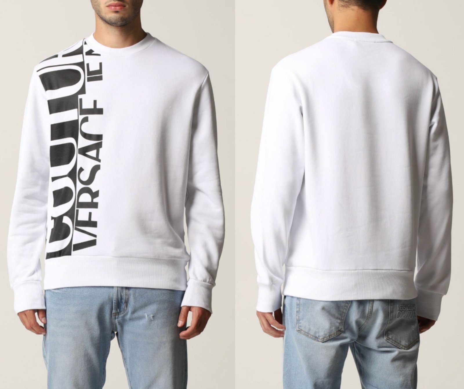 Versace Sweatshirt Versace-Sweatshirt-71GAIT17-White-S