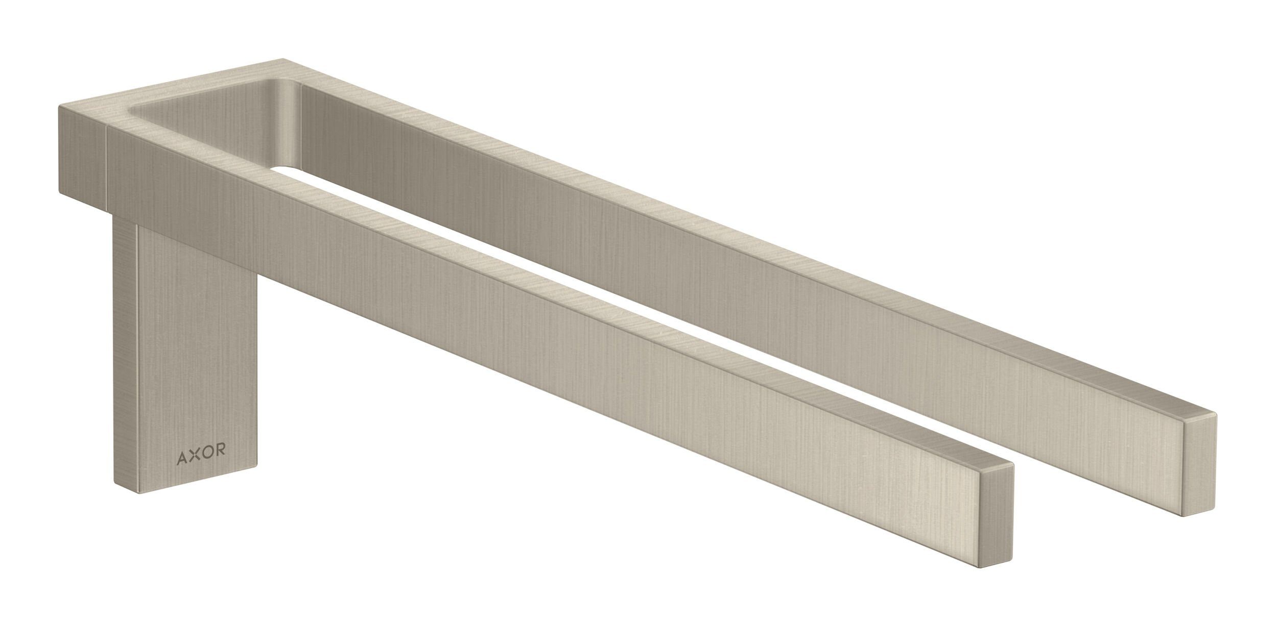 hansgrohe Handtuchhalter Axor Universal Rectangular, Zweiarmig - Brushed Nickel