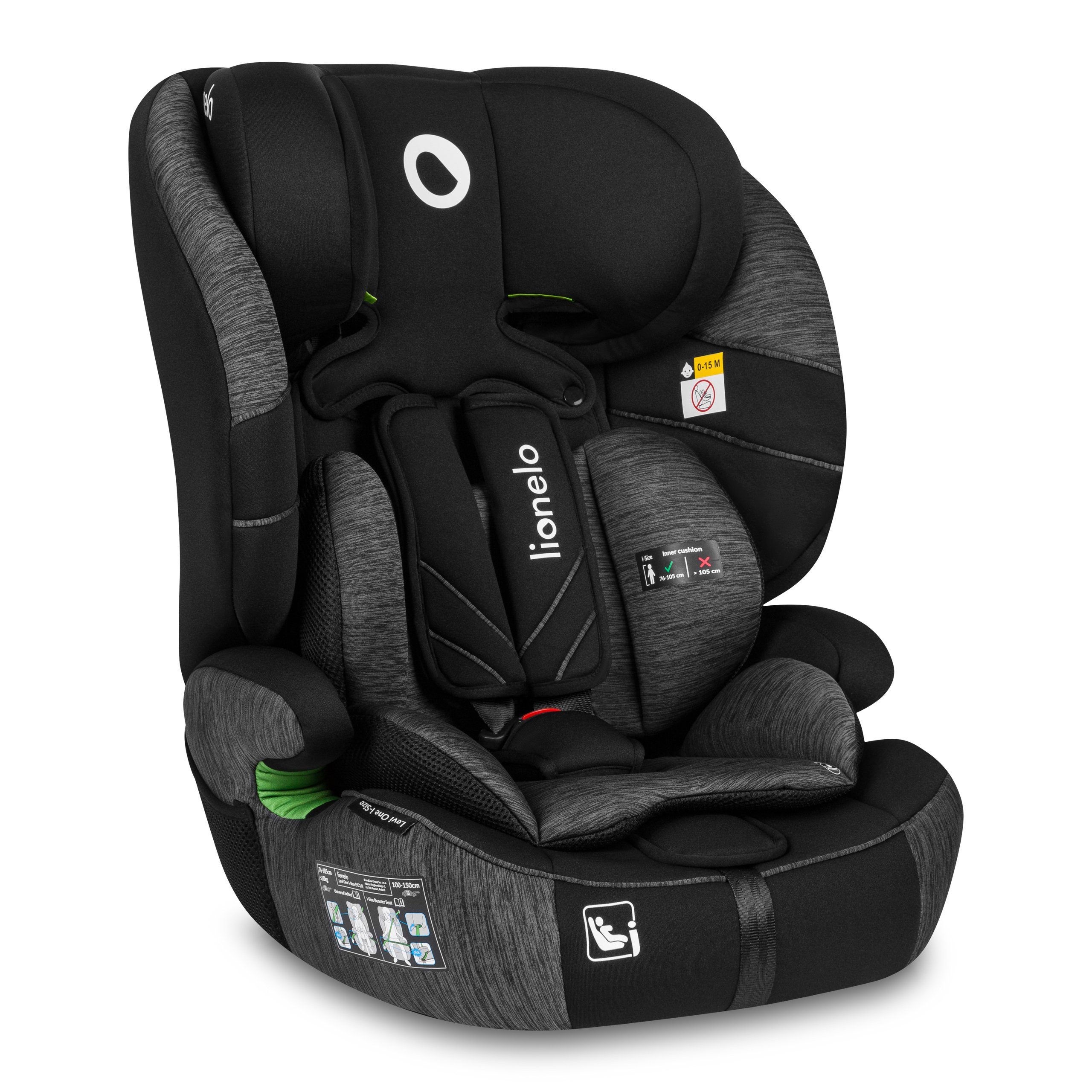 lionelo Autokindersitz LEVI ONE I-SIZE, ab: 12 Monaten, bis: 12 Jahren ...