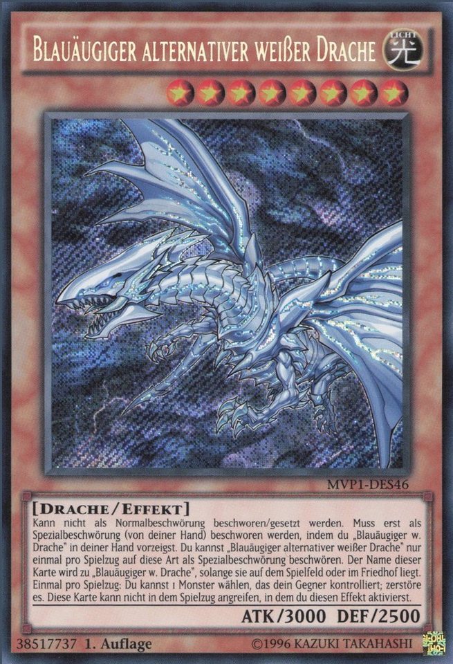 Recollectibles Sammelkarte Yugioh Karte Blauäugiger Alternativer Weißer