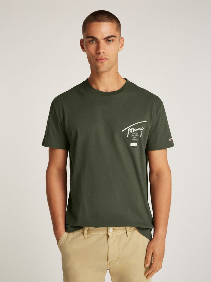 Tommy Jeans T Shirt Tjm Reg Tommy Sign City Tee Ext Mit Großem Logo Am
