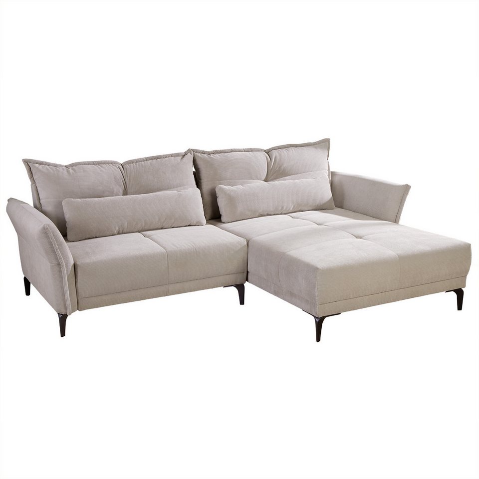 Riess Ambiente Ecksofa Designo 250cm Beige Schwarz Einzelartikel 1