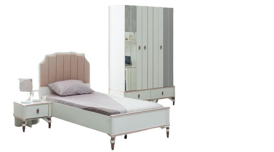 Jvmoebel Schlafzimmer Set Kindermöbel Garnitur Kinderzimmer Bett