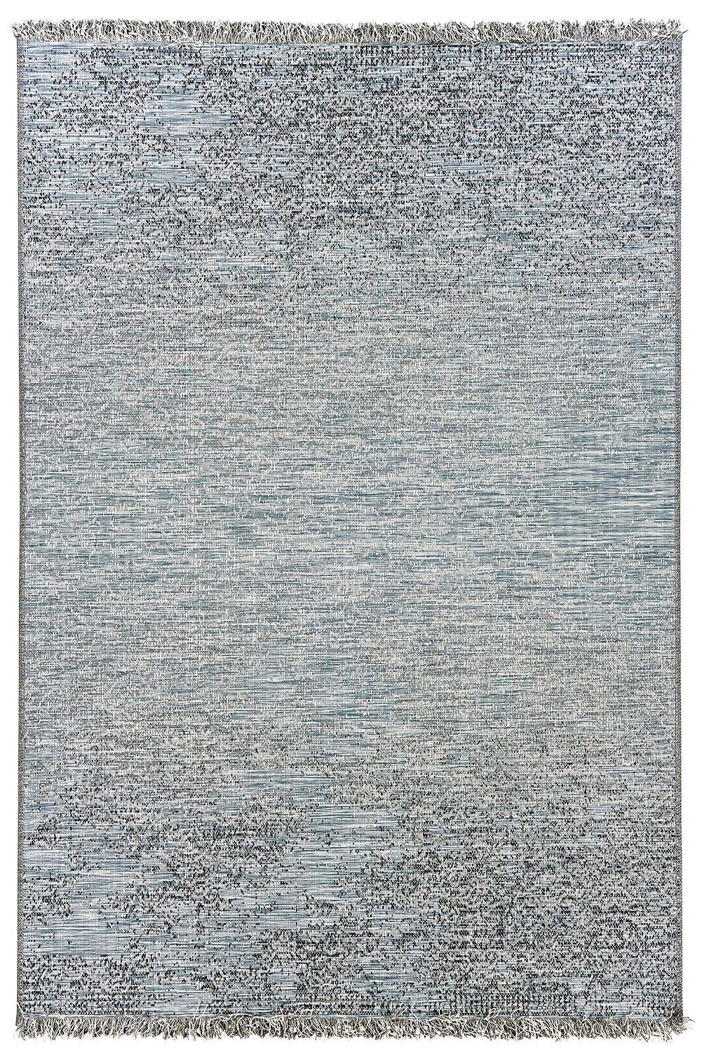 Outdoorteppich Tweed Blau Kunstfaser 120 X 170 Cm Rechteckig