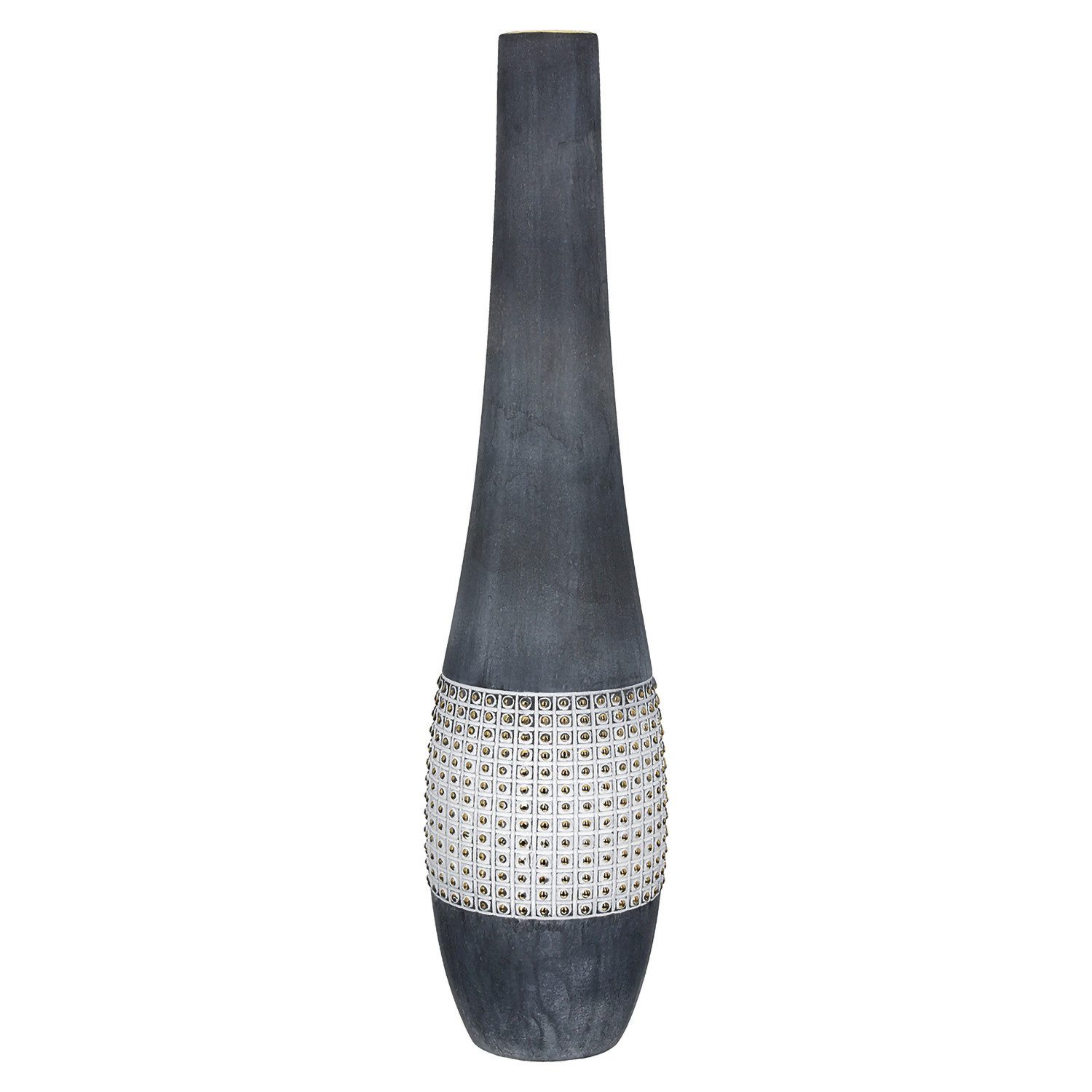 Gilde Bodenvase Brooklyn Bodenvase In Anthrazit Aus Keramik H 61cm