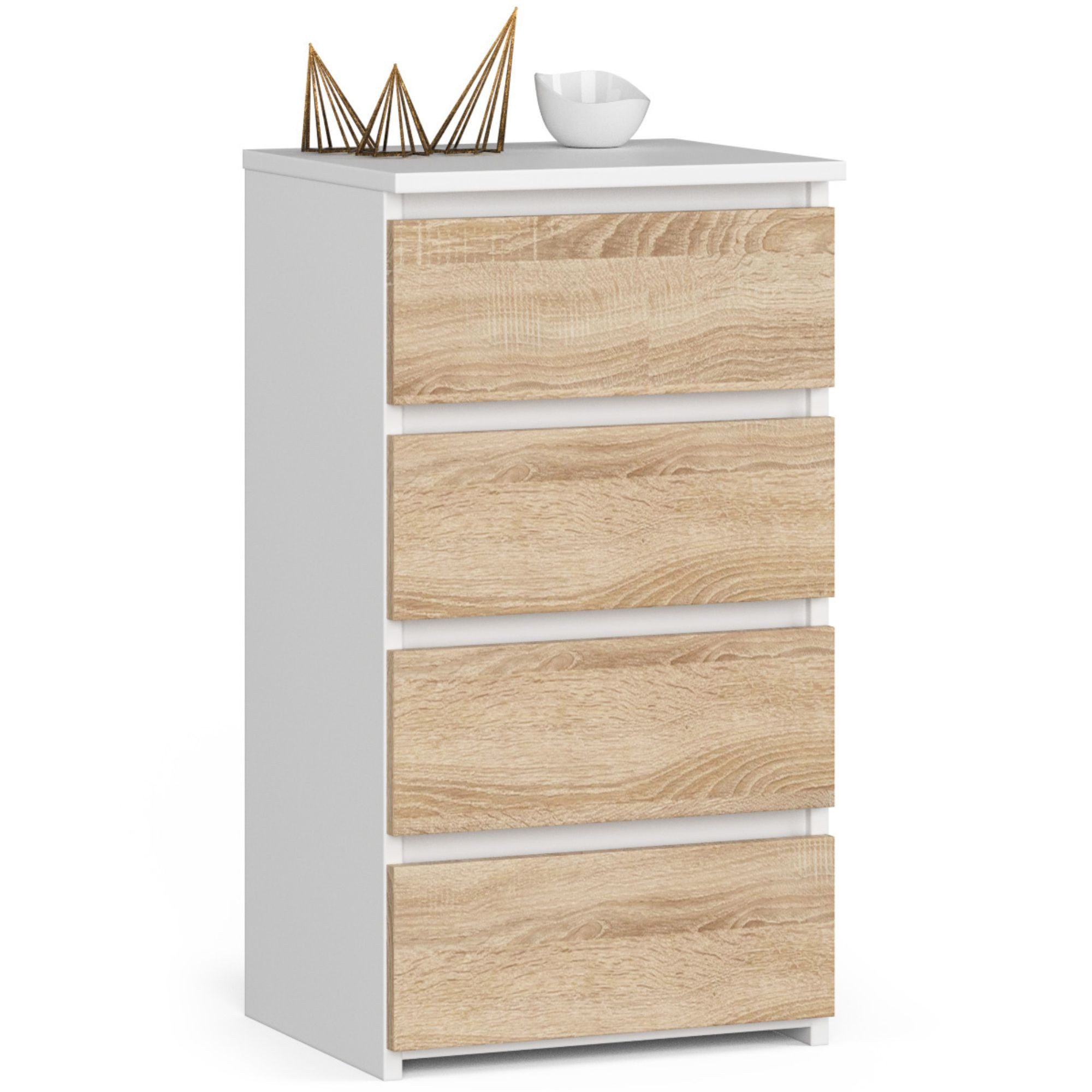 Home Collective Kommode 40 cm breit Holz Highboard Sideboard für Flur ...