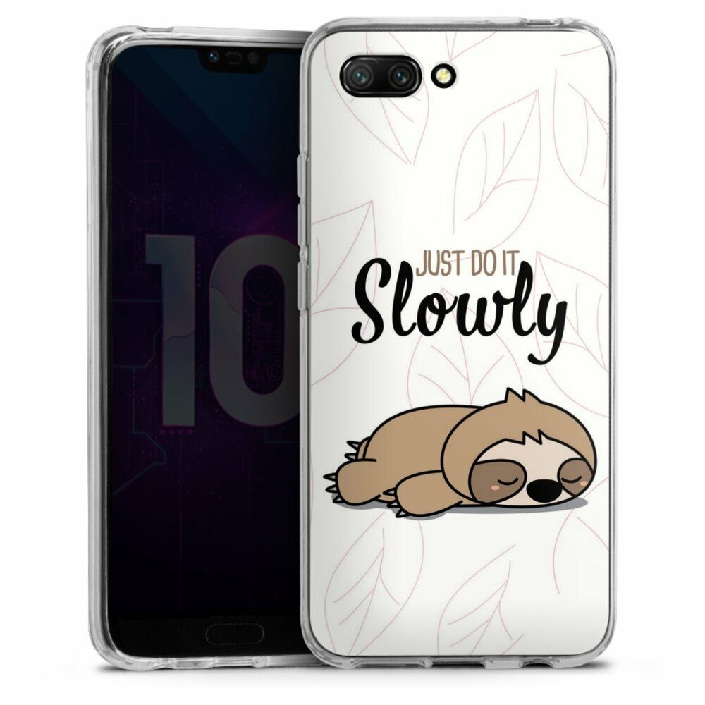 Deindesign Handyhülle Tiere Faultier Lazy Sunday Just Do It Slowly