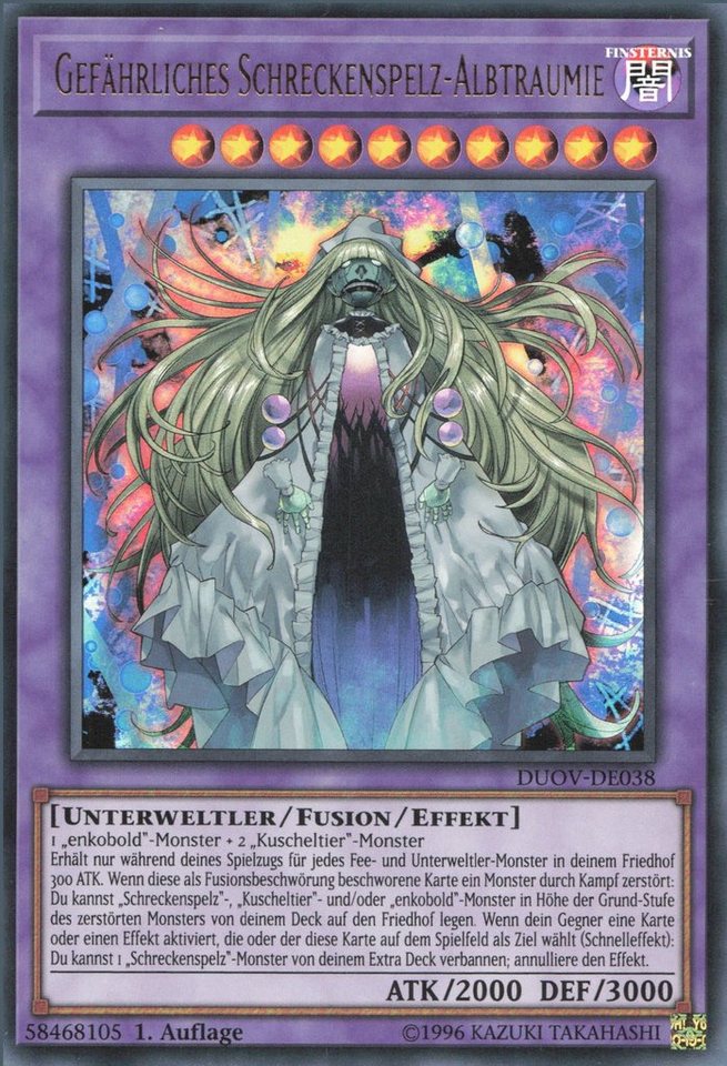 Recollectibles Sammelkarte Yugioh Karte Gefährliches Schreckenspelz