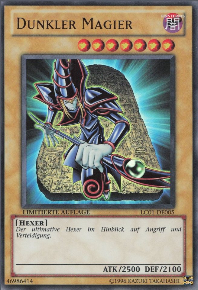 Recollectibles Sammelkarte Yugioh Karte Dunkler Magier Yu Gi Oh Karte