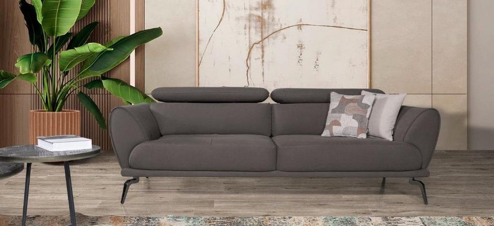 Jvmoebel 3 Sitzer Braunes Wohnzimmer Sofa Designer Polster Sofas