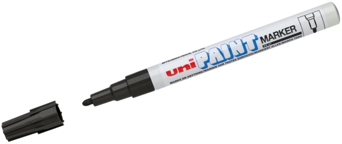 uni-ball Permanentmarker, Lackmalstift Uni-ball PX21 schwarz