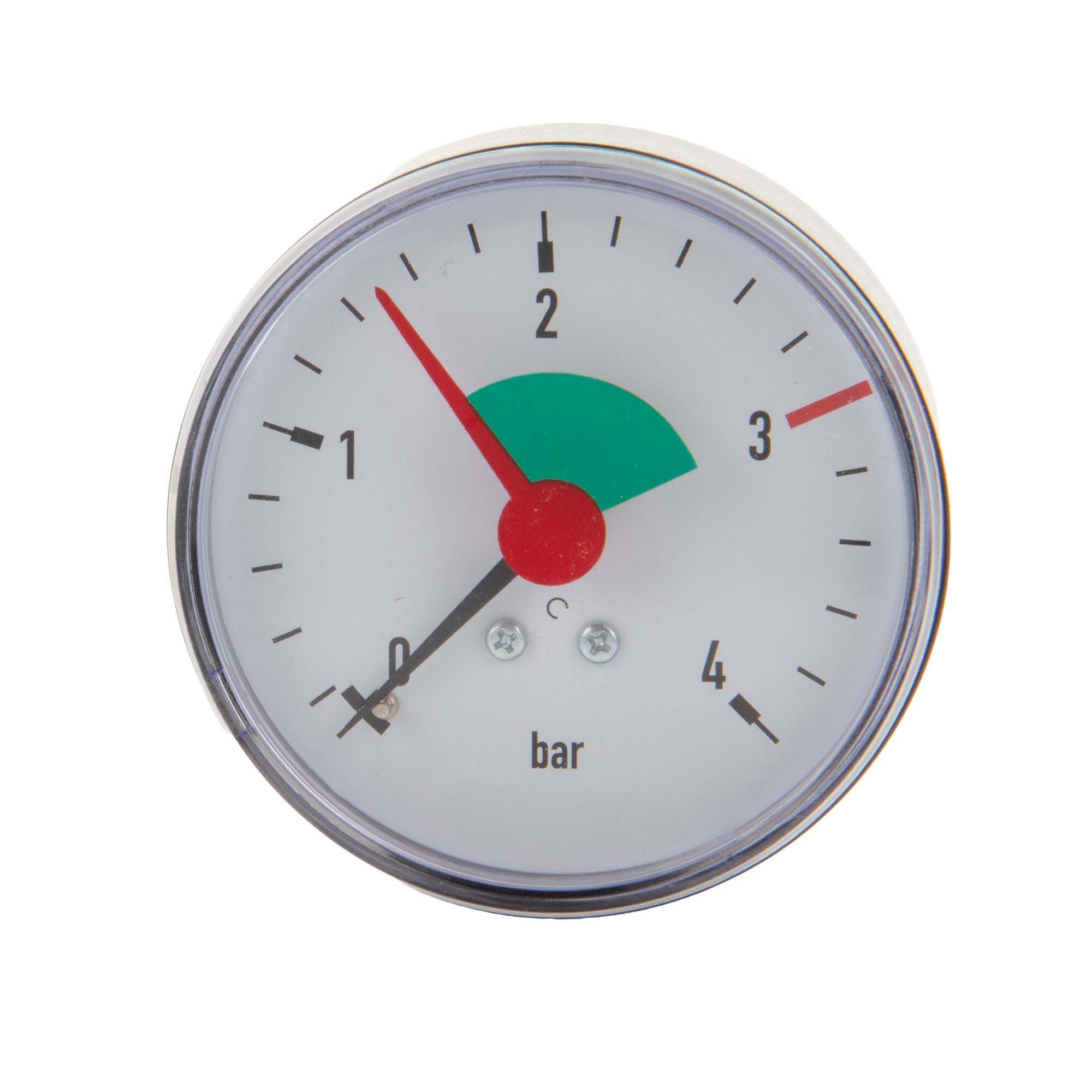 Profec Heizkörper Manometer Glyzeringefüllt, Ø 63 mm, 1/4 Zoll ...
