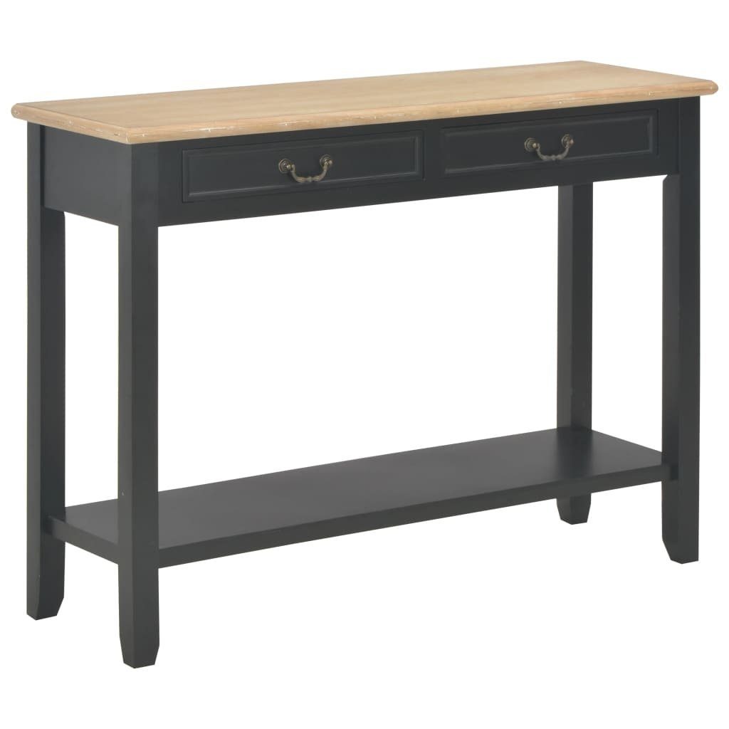 Möbelando Konsolentisch 297705 Aus Kiefernholz Mdf In Schwarz Und