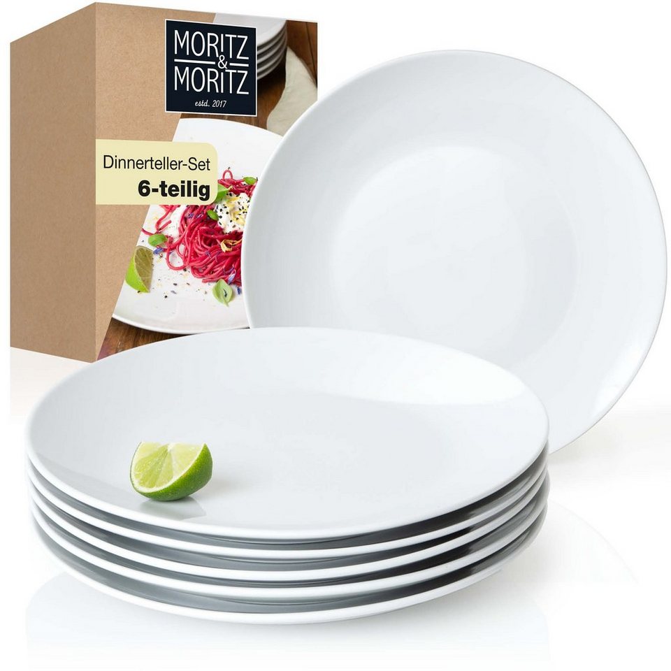 Moritz And Moritz Tafelservice Basic Dinnerteller Set 6 Tlg 6 Personen