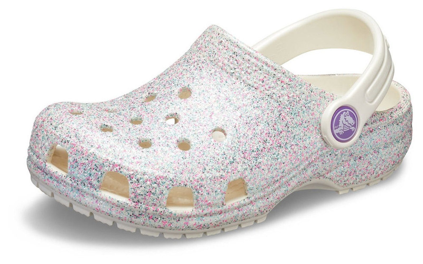 Crocs Crocs Classic Glitter Clog, Kippbarer Fersenriemen für einen ...