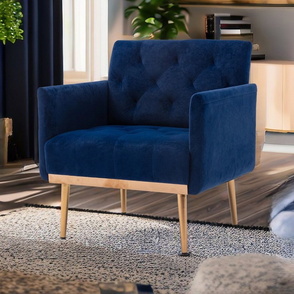 Super Solu Relaxsessel Moderner Loungesessel Mit Goldenen Füßen