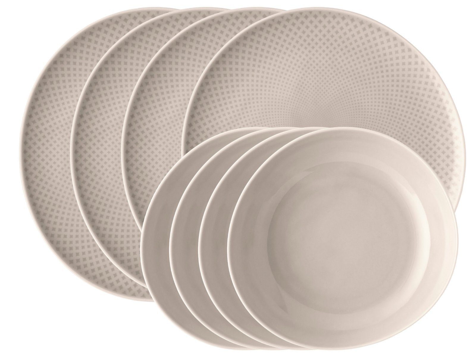 Rosenthal Tafelservice Junto Soft Shell Tafelset 8tlg Porzellan