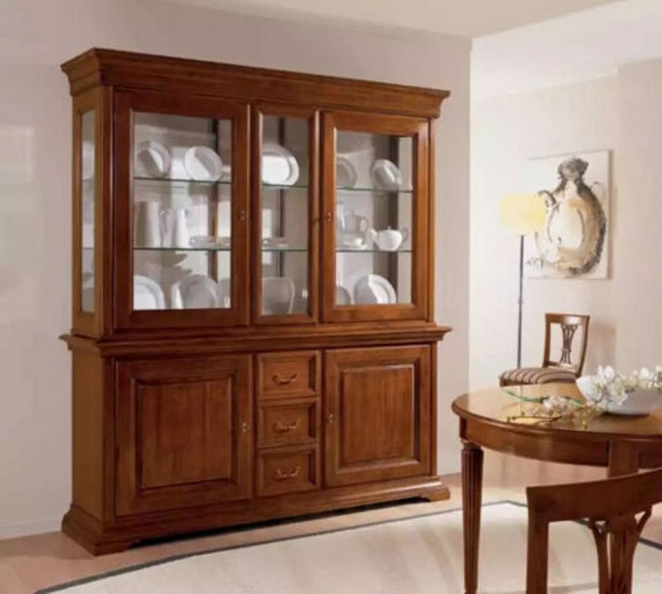 Jvmoebel Vitrine Italienische Vitrine Luxus Möbel Holzschrank Design