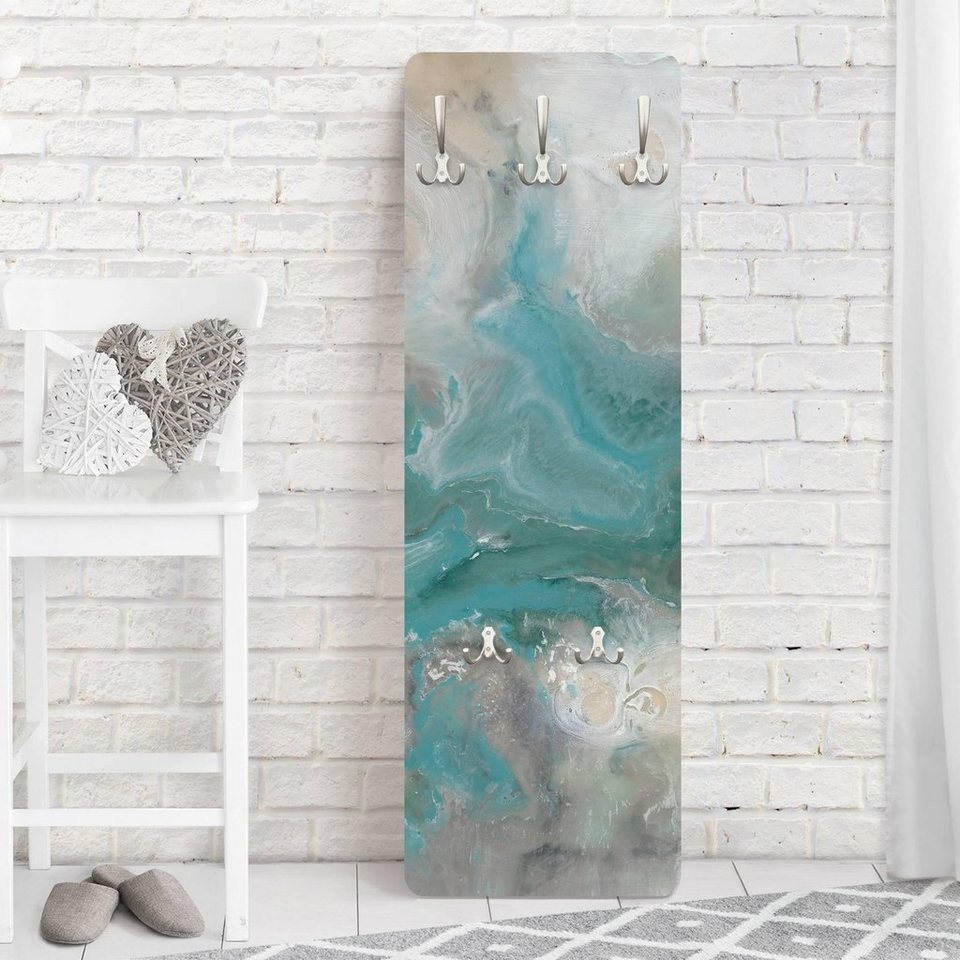 Bilderdepot24 Garderobenpaneel Beige Abstrakt Kunst Gezeiten Mit