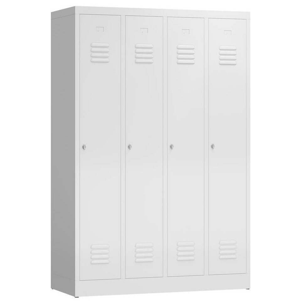 Steelboxx Spind Classix Garderobenschrank 4 Abteile 1800 X 1185 X 500