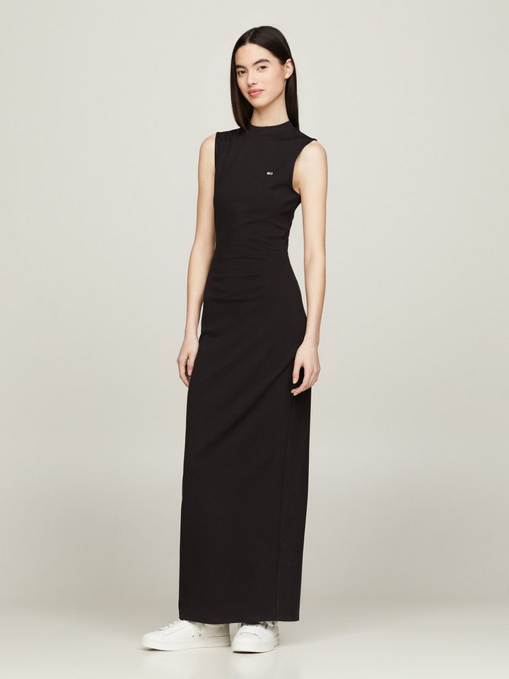 Tommy Jeans Jerseykleid Tjw Maxi Mockneck Bodycon Mit Tommy Jeans Flagge