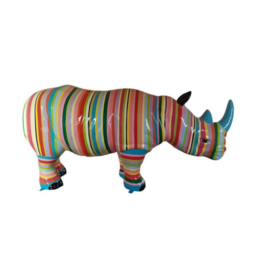 Jvmoebel Gartenfigur Abstrakte Figur Statue Nashorn Skulptur Deko