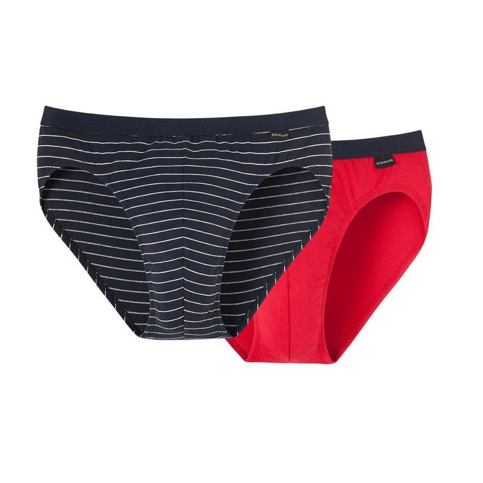 Schiesser Slip Cotton Essentials Set 2 Teilig Herren Unterhosen Slip