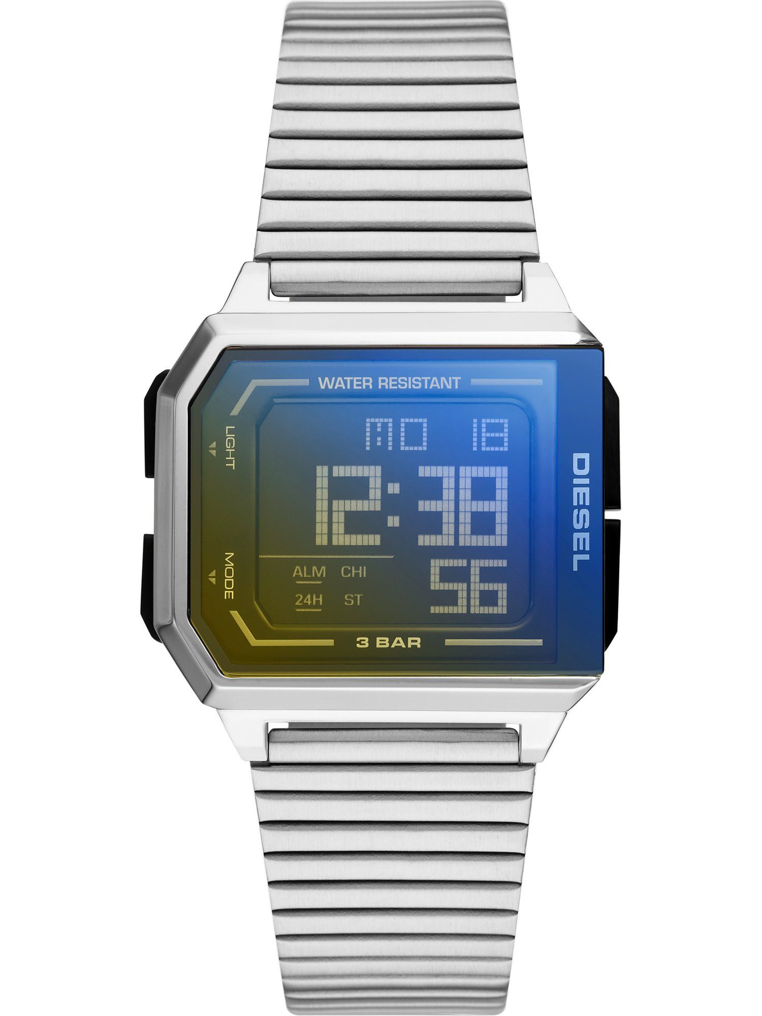 Diesel Digitaluhr Diesel Herren-Uhren Digital Quarz, Material: Edelstahl