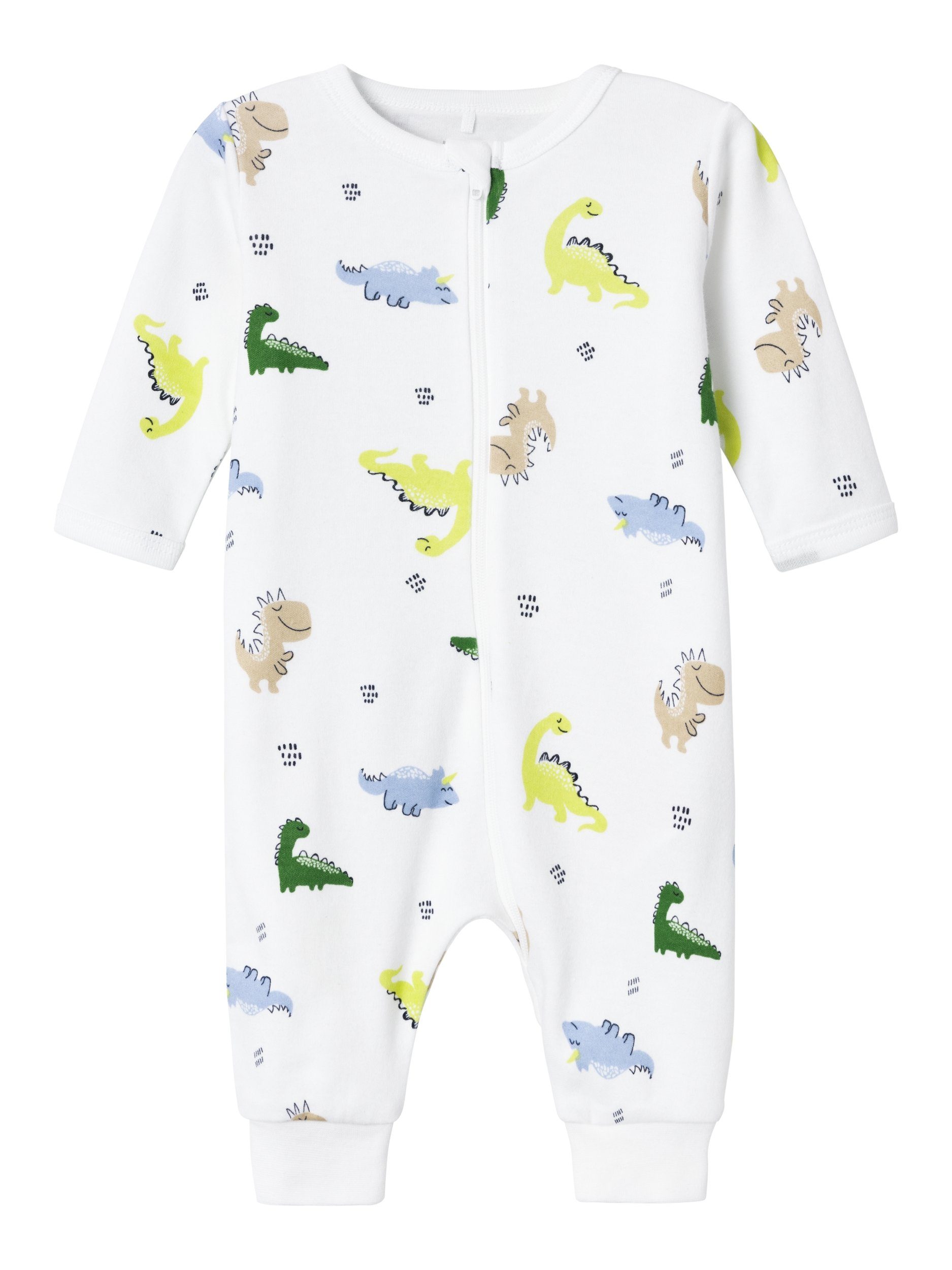 Name It Schlafanzug Nbmnightsuit Zip Wild Lime Dino