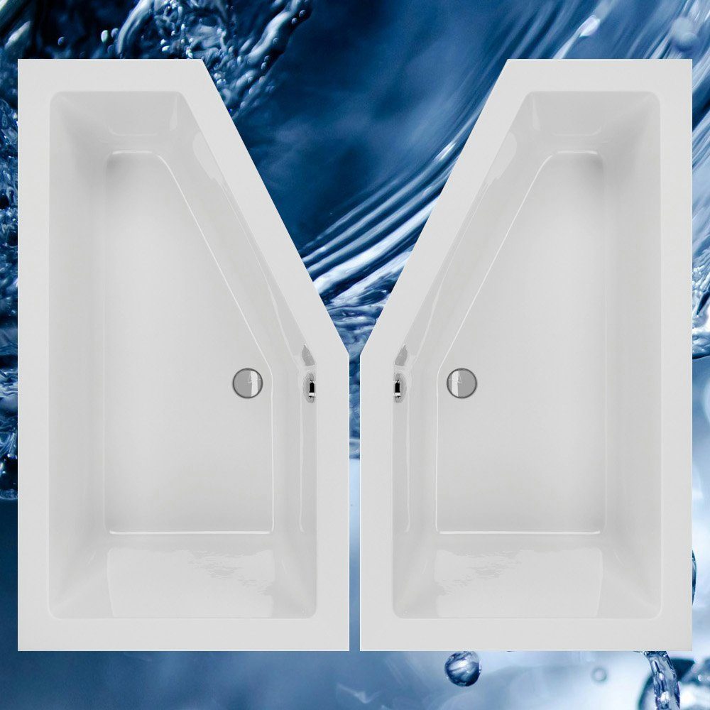 Dusche-24 Badewanne Badewanne 160x90, 170x75 und 180x80 cm LUPOR