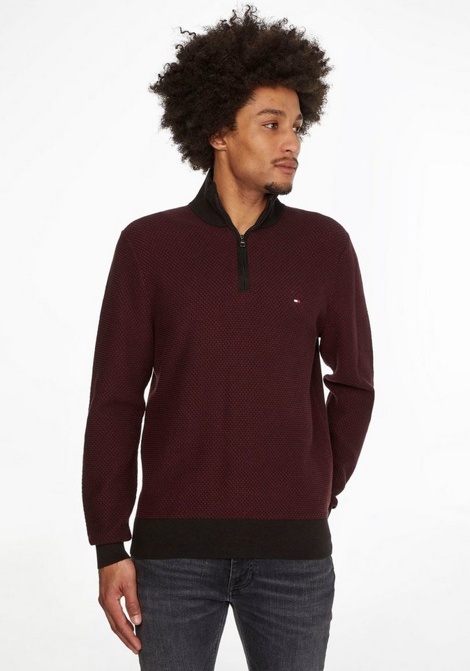 Tommy Hilfiger Troyer 2 Tone Zip Mock Online Kaufen Otto