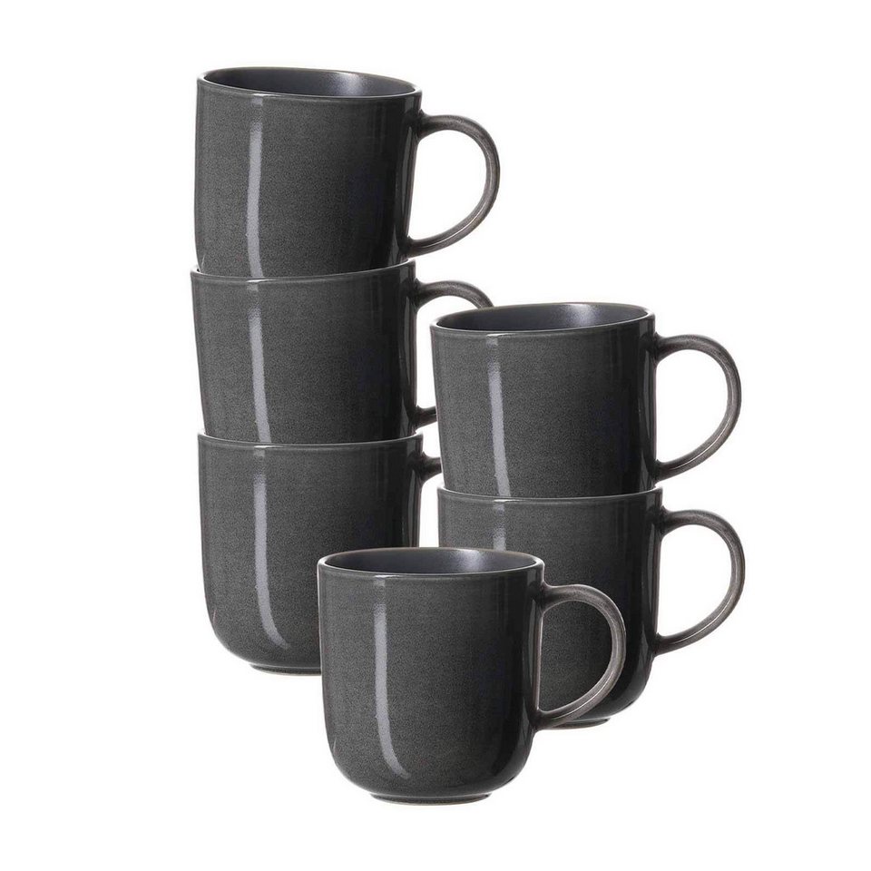 Ritzenhoff And Breker Becher Toledo Kaffeebecher 400 Ml 6er Set Steinzeug