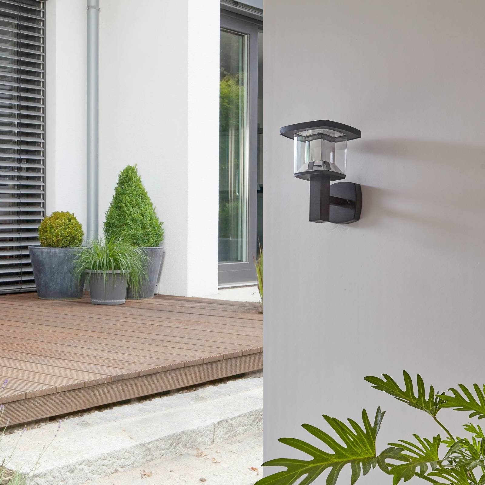 Lindby Außen Wandleuchte Askan Led Leuchtmittel Fest Verbaut Warmweiß