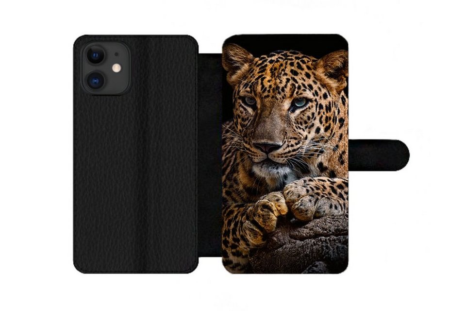 Muchowow Handyhülle Wildtiere Panther Porträt Schwarz Tiere