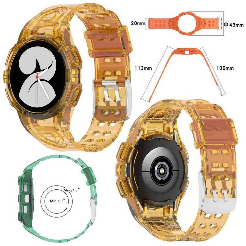 Wigento Für Samsung Galaxy Watch 4 Classic 46mm Kunststoff Silikon