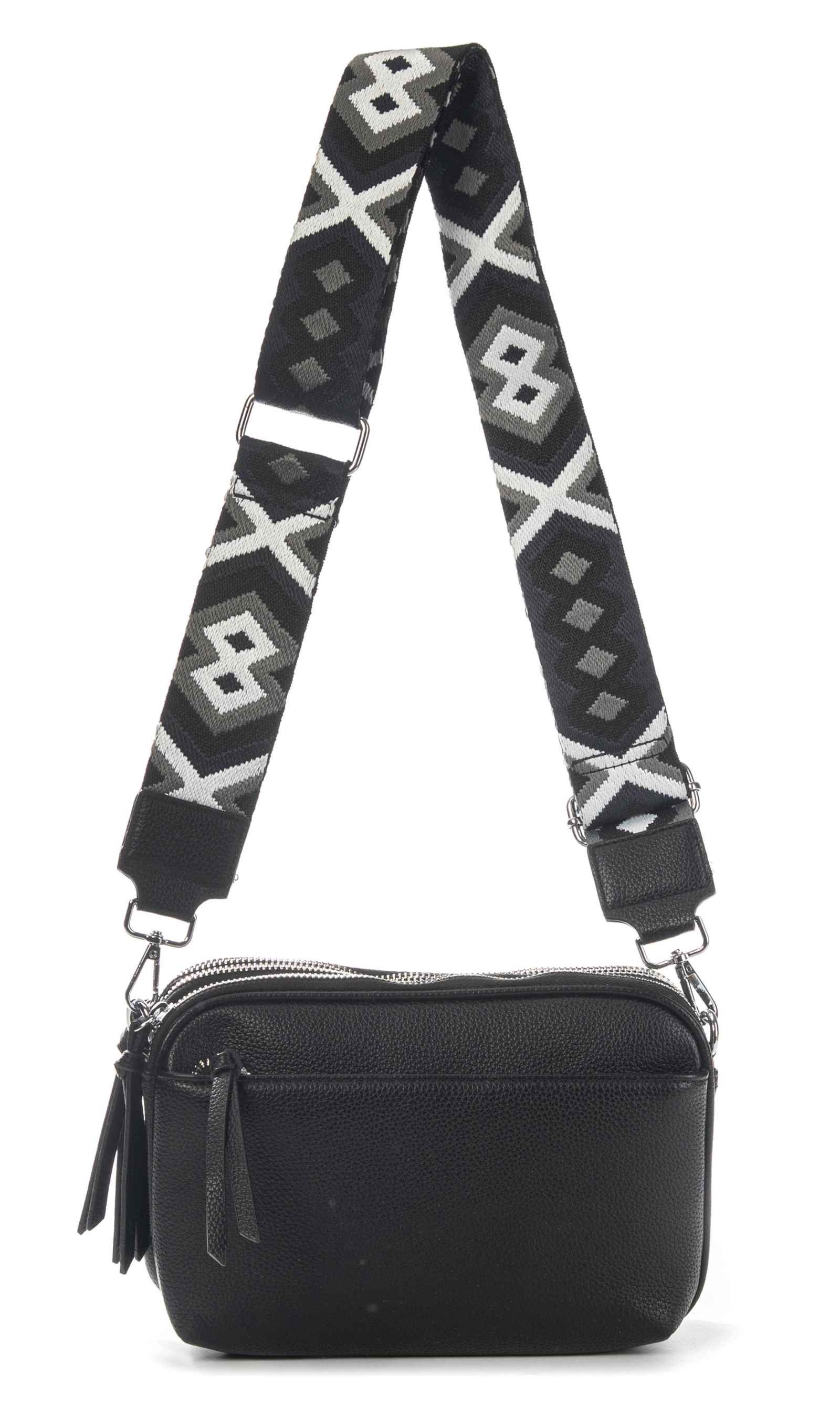 ITALYSHOP24 Schultertasche Damen Umhängetasche Brusttasche Cross Over ...