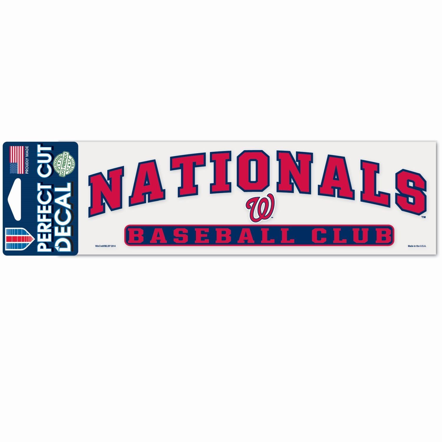 WinCraft Wanddekoobjekt MLB Perfect Cut Aufkleber 8x25cm Washington Nation