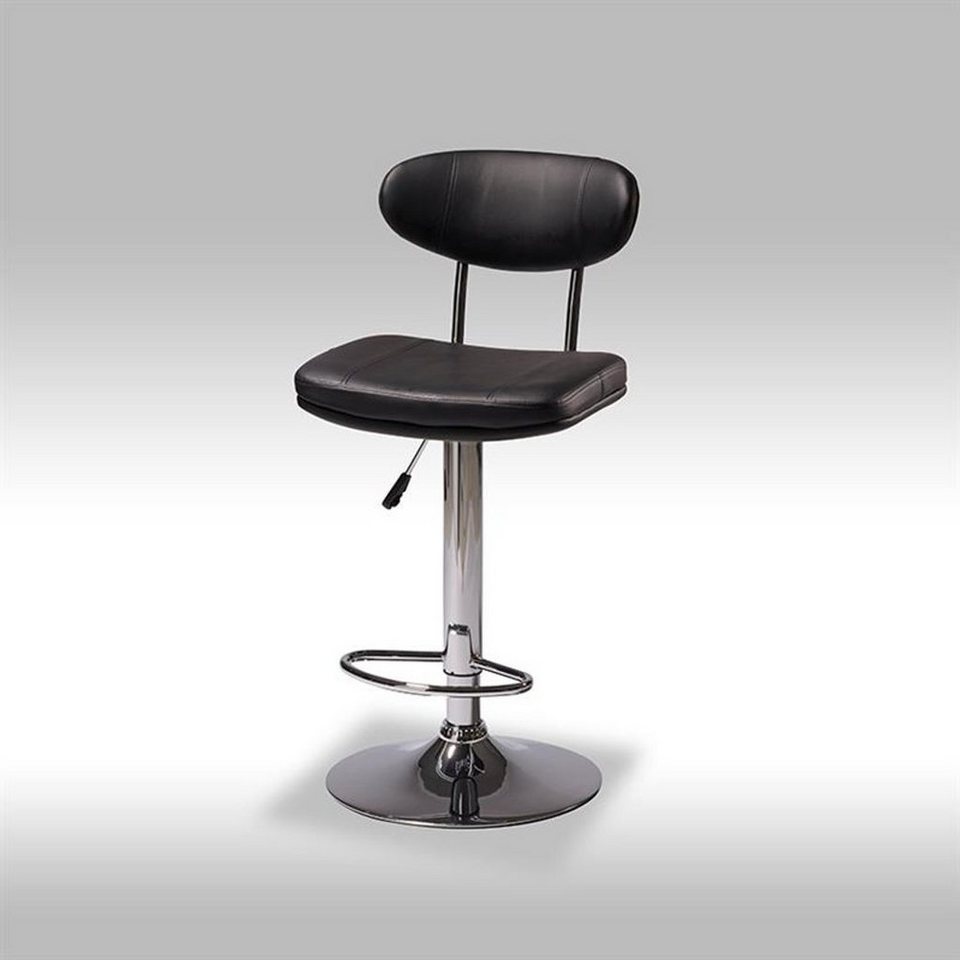 Ebuy24 Barhocker 2er Set Alba Barhocker In Schwarzen Kunstleder