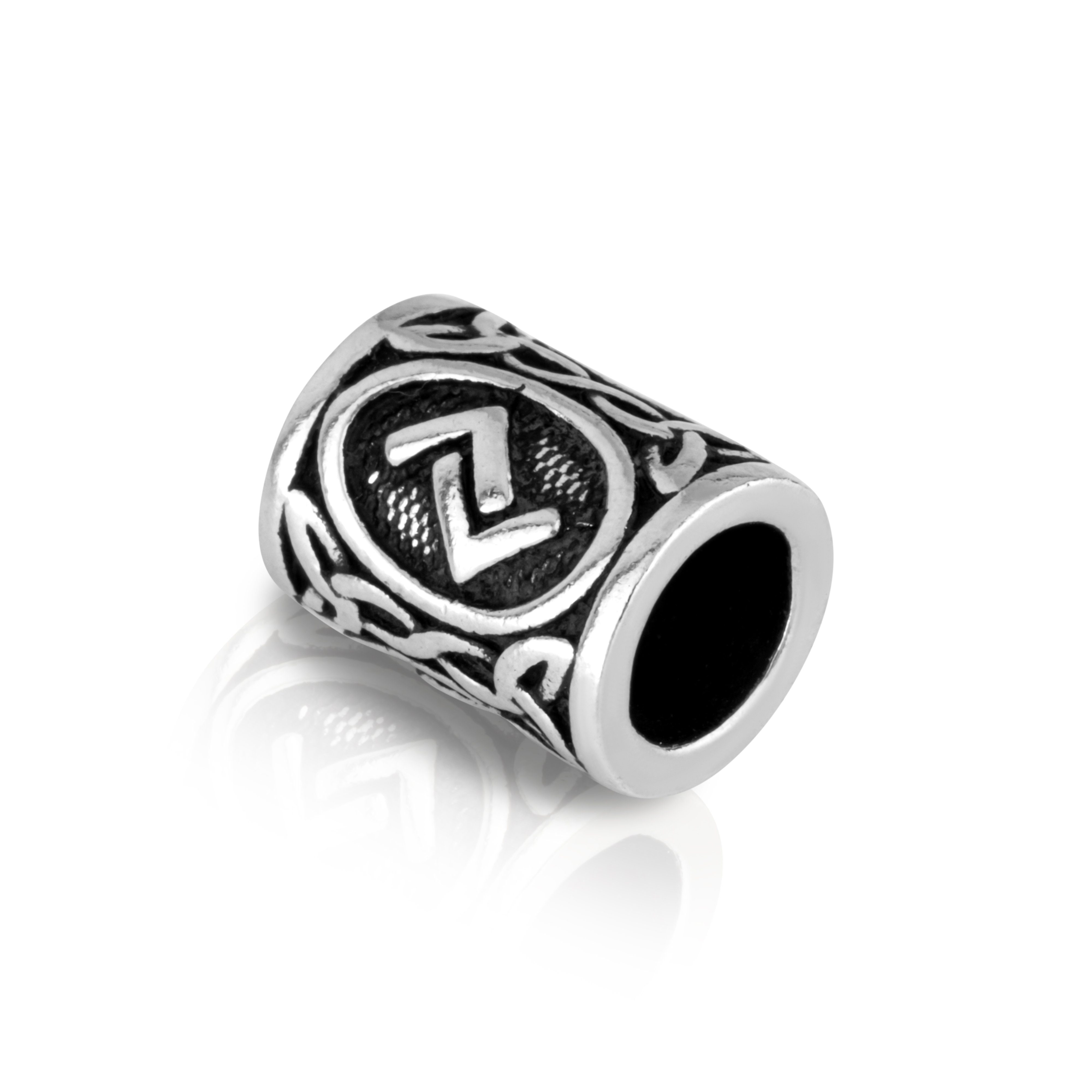 NKlaus Diadem Futhark Bartperle JERA 925 SterlingSilber Haarperl