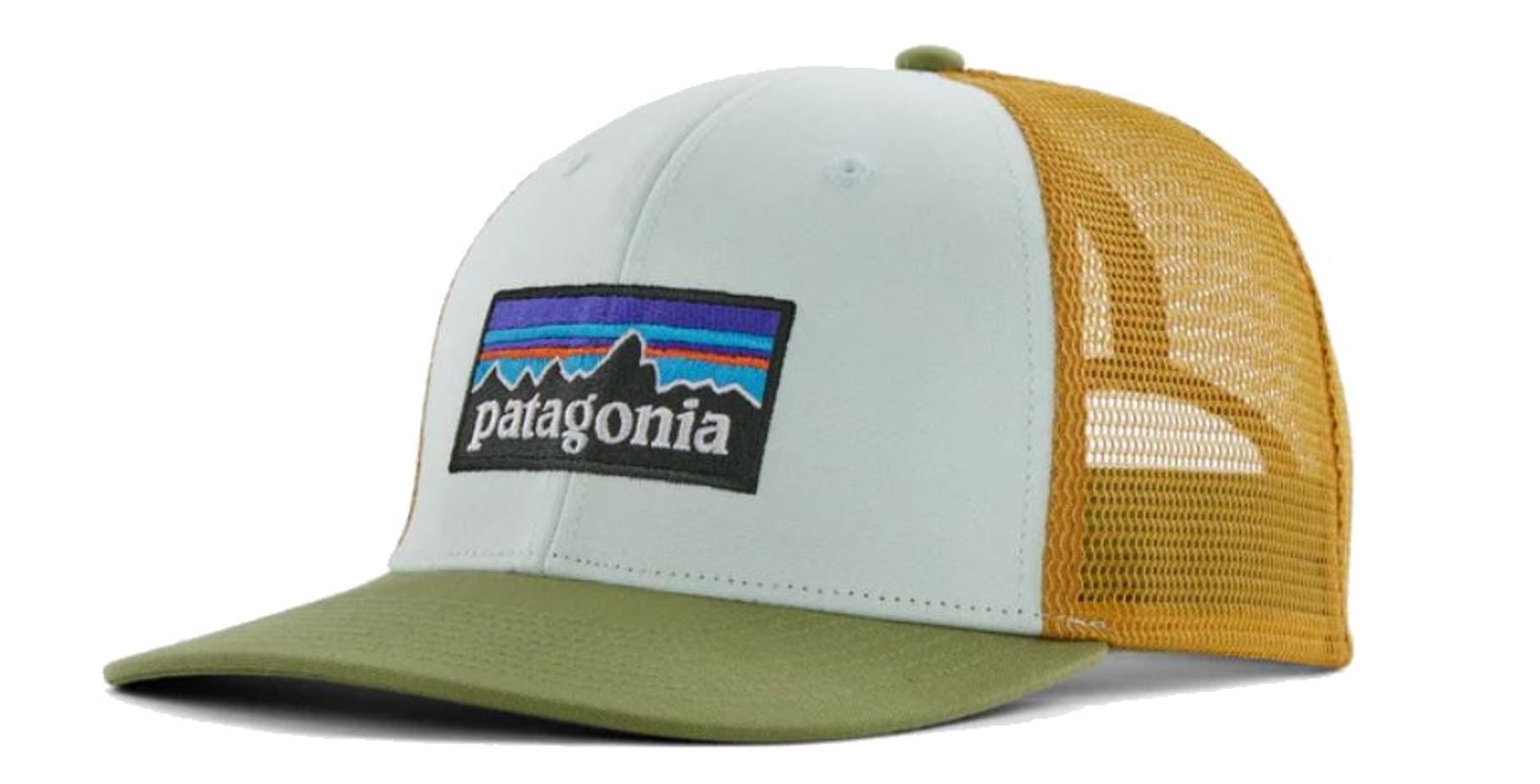 Patagonia Baseball Cap, Patagonia P-6 Logo Trucker Cap Wispy Green