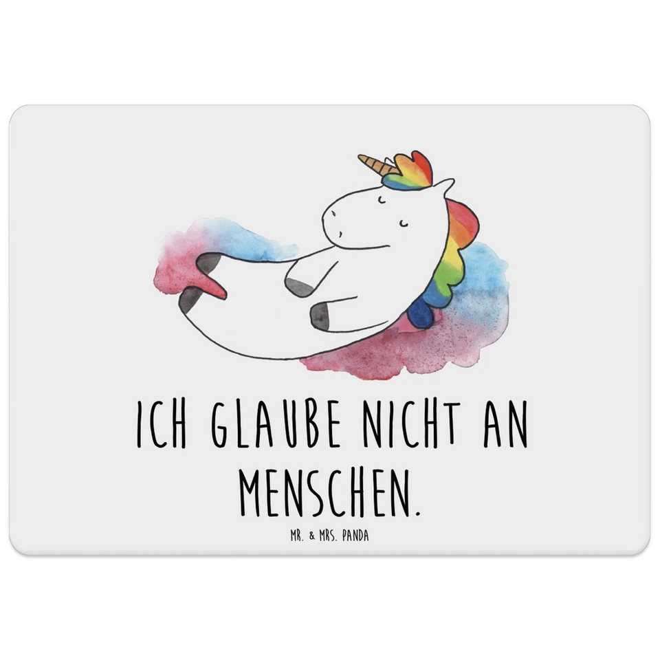 Platzset Einhorn Wolke 7 Weiß Geschenk Platzset Tischuntersetzer