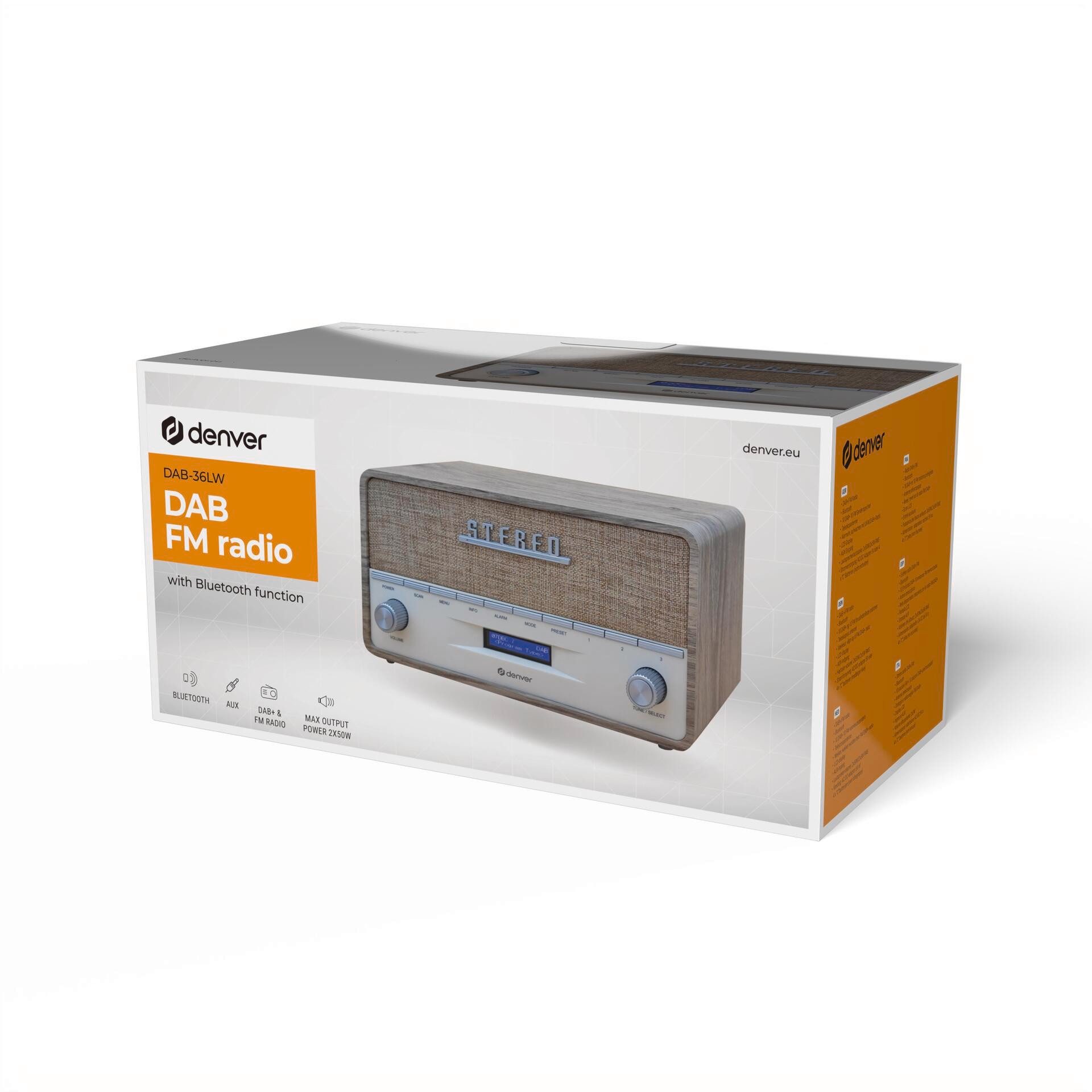 Denver Electronics Denver DAB-36LW Digitalradio (DAB) (Digitalradio ...
