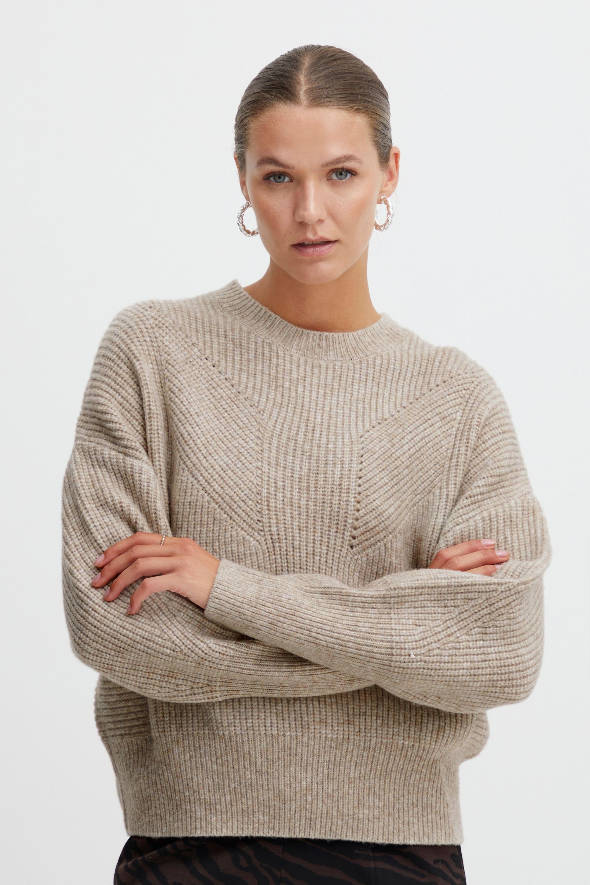 Ichi Strickpullover IHMYLLE LS2, Angenehmer Tragekomfort durch hohe Materialqualität