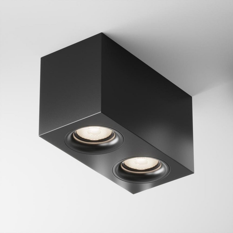 Maytoni Deckenspot Deckenaufbauleuchte Slim In Schwarz Gu10 2 Flammig