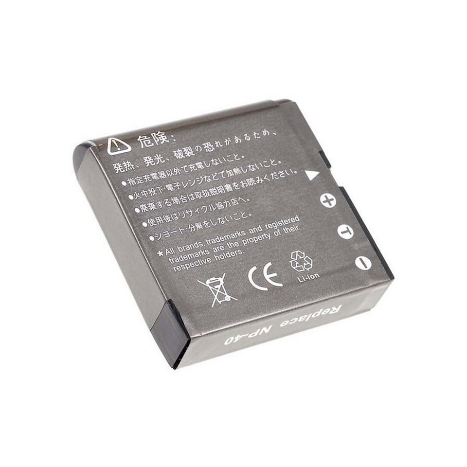 Powery Akku Für Casio Typ Np 40« Kamera Akku 1250 Mah 3 7 V Online
