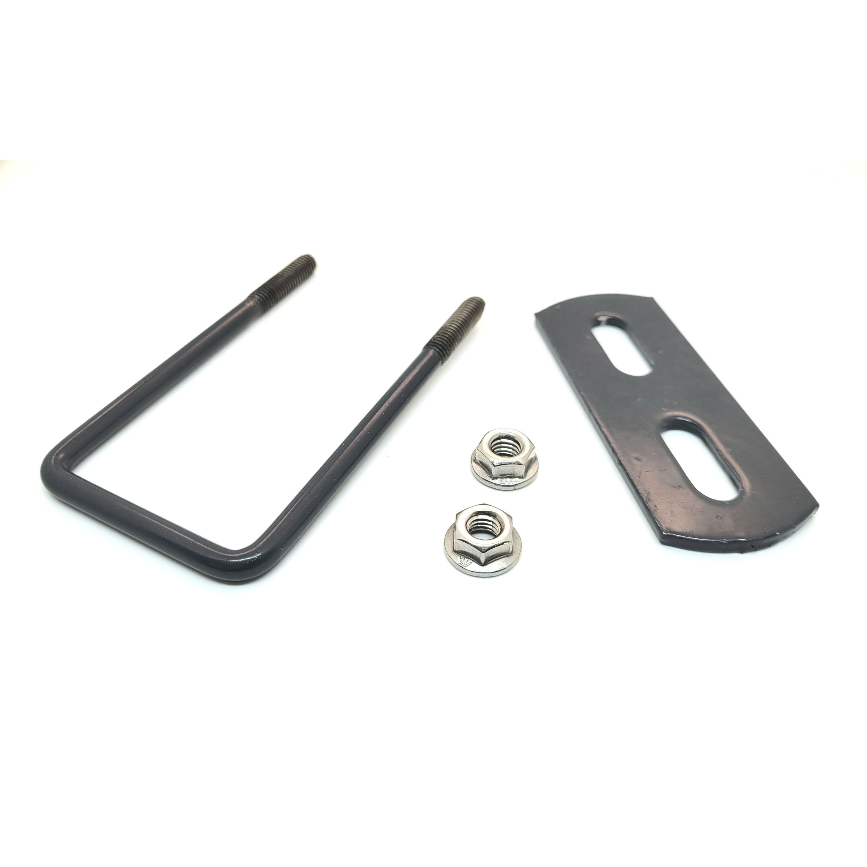 Zaunbauschrauben24 Doppelstabmattenzaun 10x U-Bügel in Zaunfarbe für Doppelstabmatten Pfosten ...