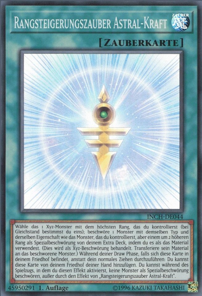 Recollectibles Sammelkarte Yugioh Karte Rangsteigerungszauber Astral