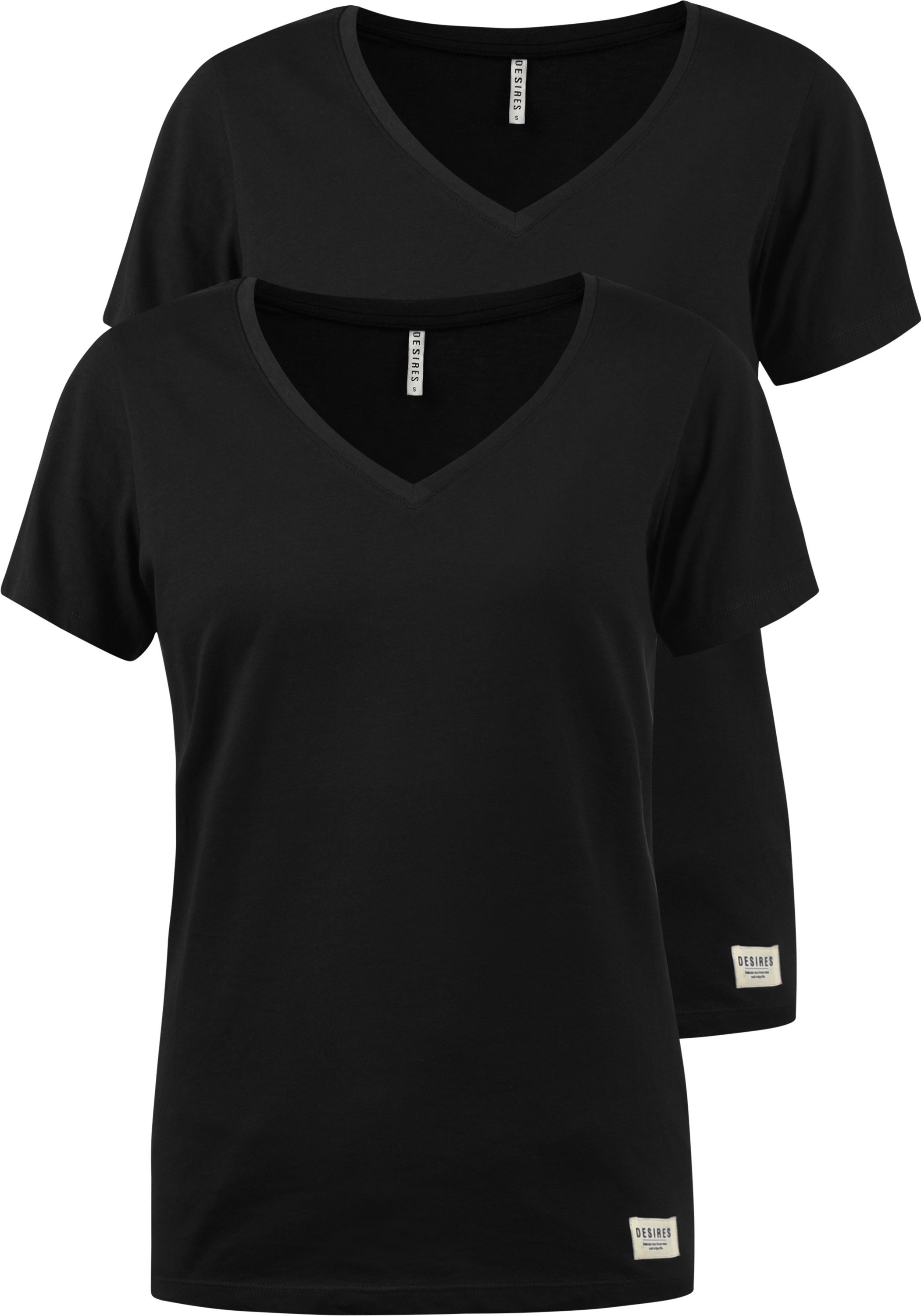 DESIRES T-Shirt Vanni Basic Shirts im 2er-Pack