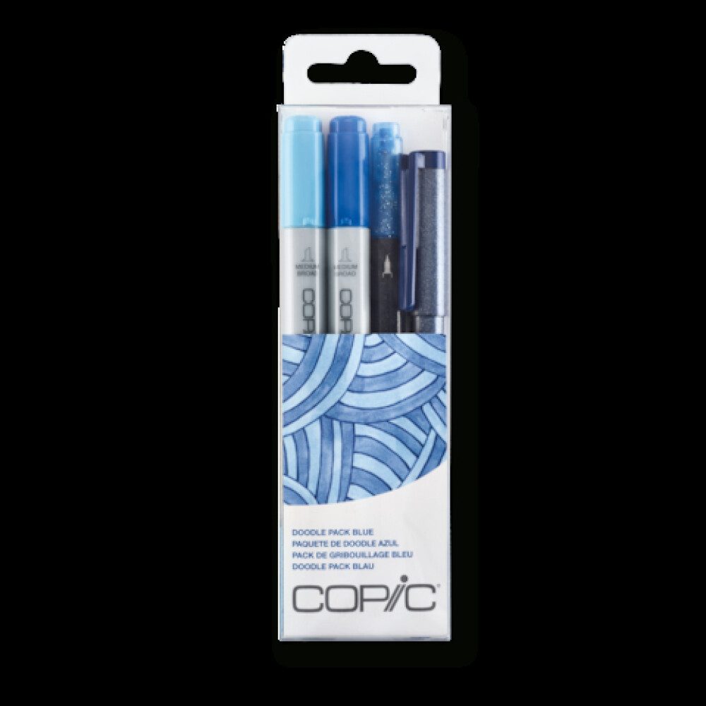 COPIC Marker Doodle Pack blau 4St.